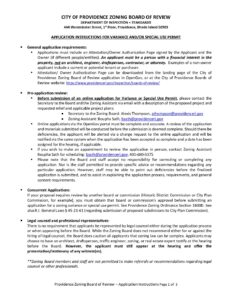 City of Providence 2025 UPDATE FOR OPENGOV - Zoning Board of Review ...