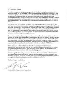 City of Providence 98 Harrison - letters of support - City of Providence
