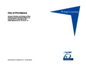 City of Providence GASB_OPEB_report_June_30_2013 - City of Providence
