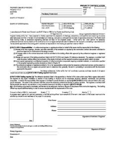 City of Providence DIS Form: Section-128-ProjectCertification - City of ...