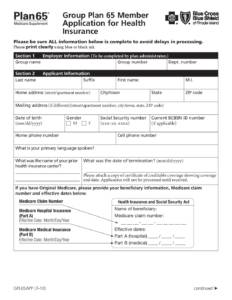 City of Providence 2013 Plan 65 Enrollment Form - City of Providence