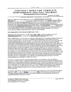 City of Providence Dated P&P Bonds - City of Providence