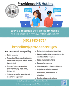 City of Providence HR-Hotline-Flyer - City of Providence