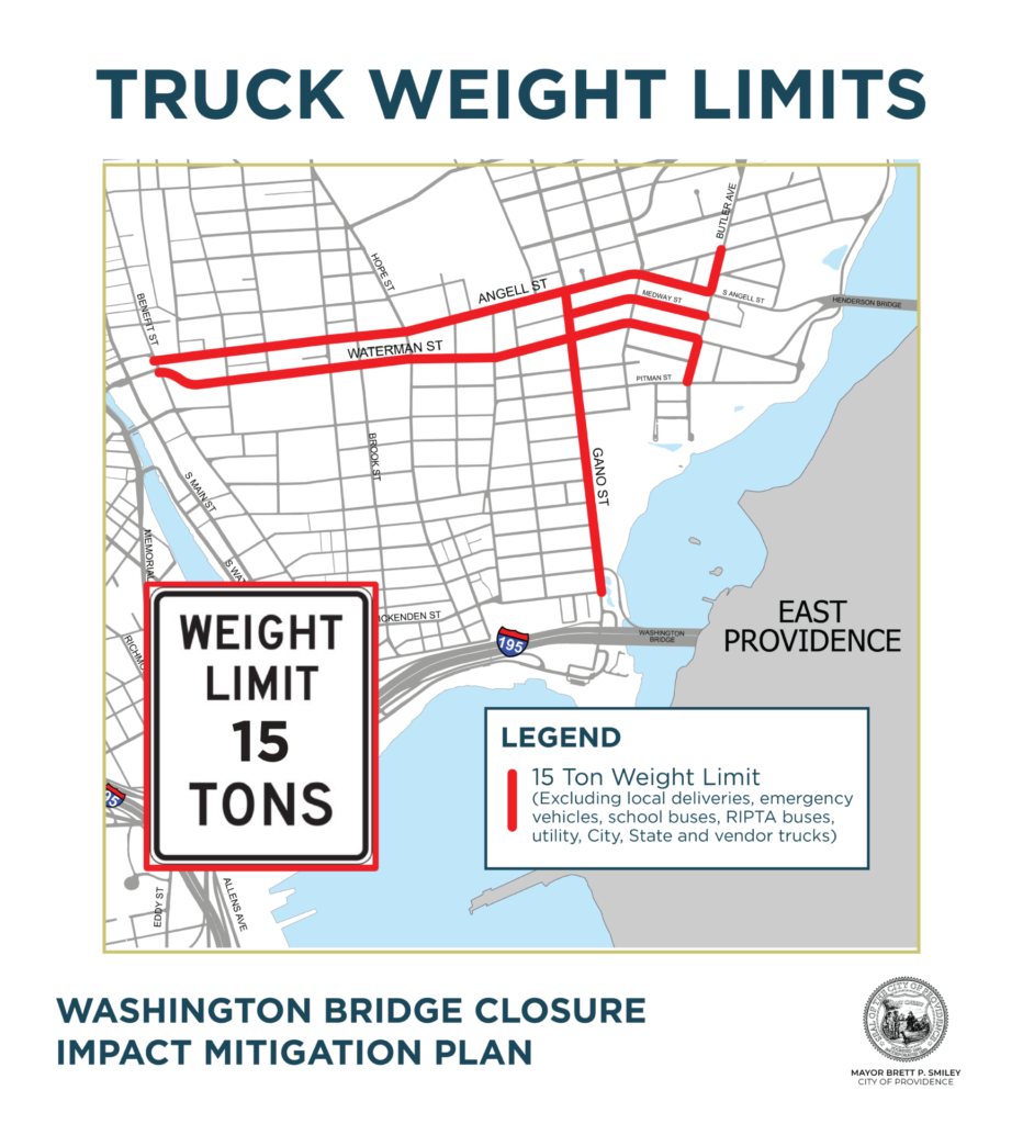 City of Providence Local Street Weight Limits In Effect - City of ...