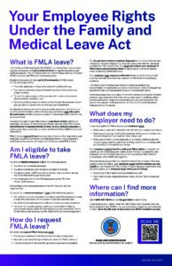 City of Providence 1-2 FMLA Poster - City of Providence